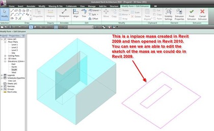 Revit : Challenges with Revit 2010 massing environment